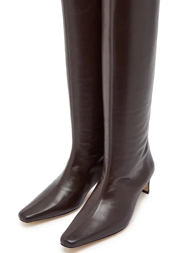 Staud Wally Leather Knee-high Boots