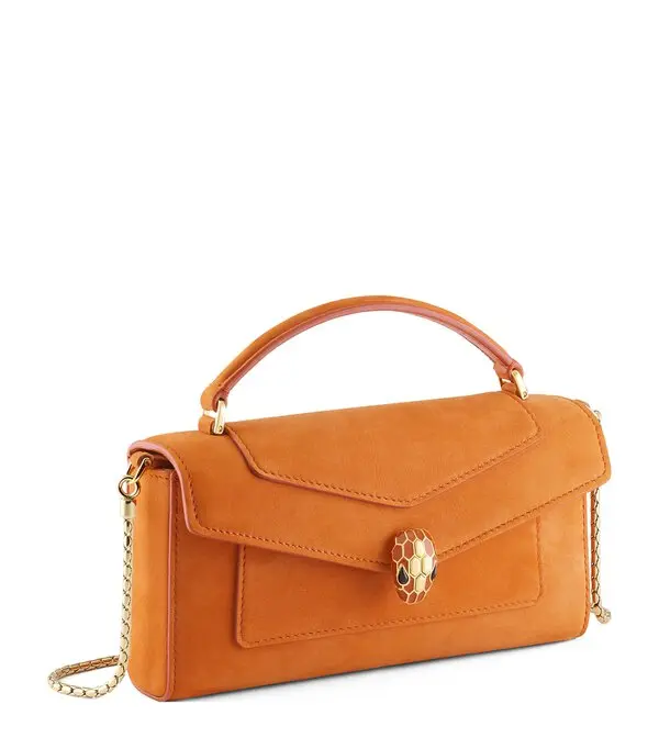BVLGARI Nubuck Serpenti Forever Phone Pouch