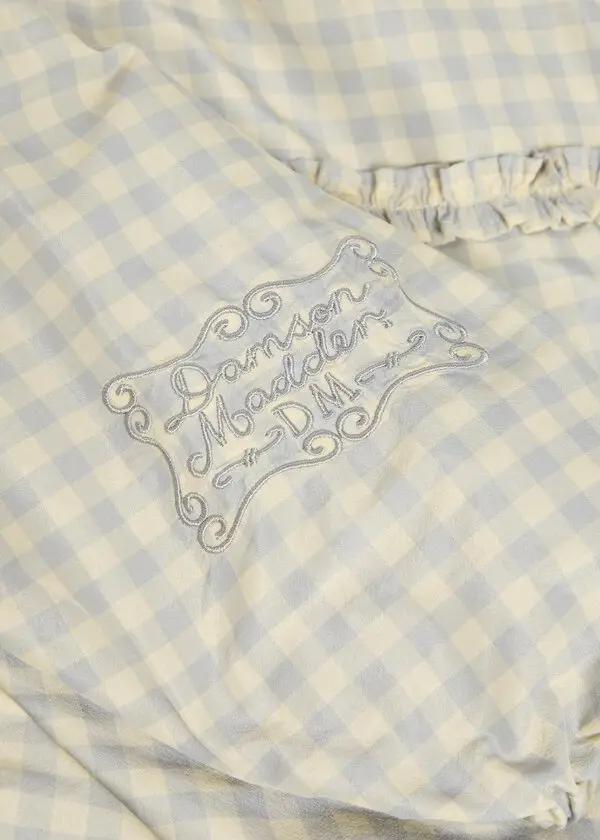 DAMSON MADDER Lailah Gingham Woven Bomber Jacket