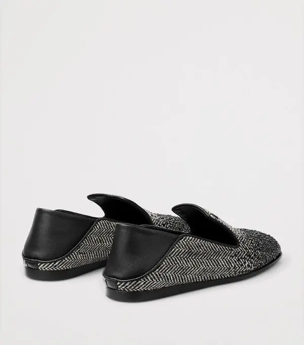 JIMMY CHOO Eliot Crystal-embellished Slippers