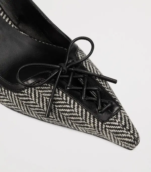 JIMMY CHOO Scarlett 50 Herringbone Pumps