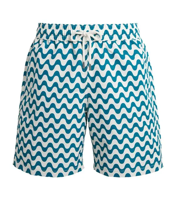 Frescobol Carioca Printed Santos Swim Shorts