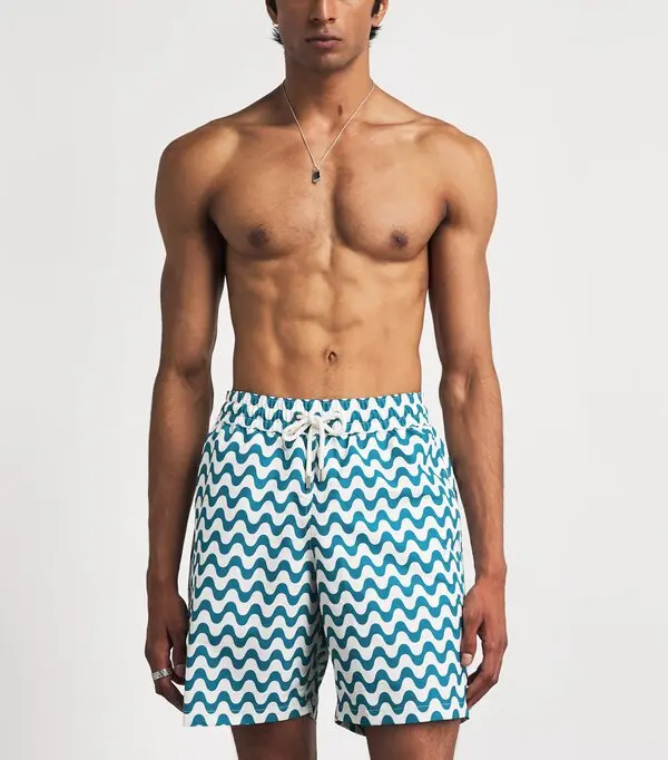 Frescobol Carioca Printed Santos Swim Shorts