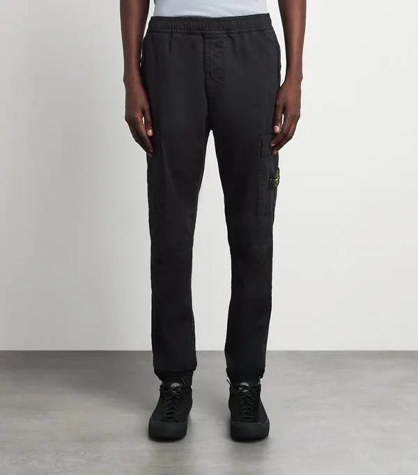 Stone Island Stretch Cotton-wool Cargo Trousers