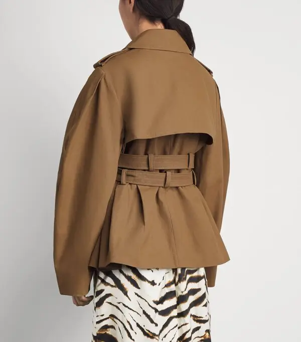 GANNI Cotton Belted Workwear Jacket