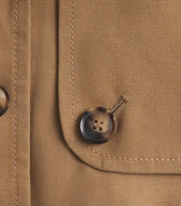 GANNI Cotton Belted Workwear Jacket