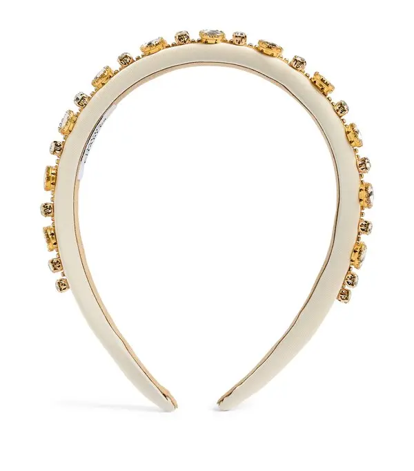 DAVID CHARLES Embellished Headband - Ivory