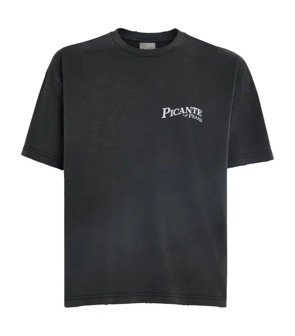 PICANTE Organic Cotton Peaks Patch Logo T-shirt