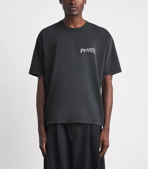 PICANTE Organic Cotton Peaks Patch Logo T-shirt