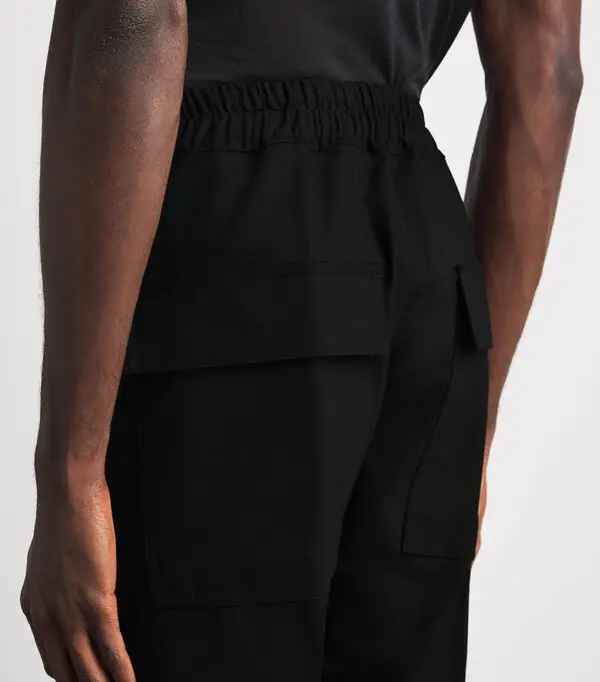 Rick Owens Wool-blend Slim Drawstring Trousers