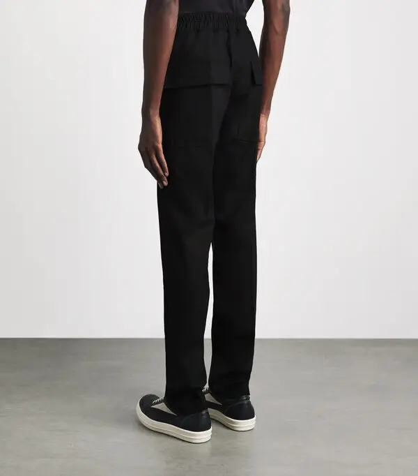 Rick Owens Wool-blend Slim Drawstring Trousers