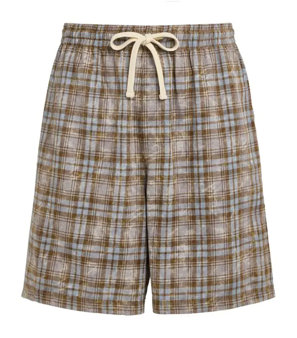 PICANTE Cotton Bleached Check Rocco Shorts