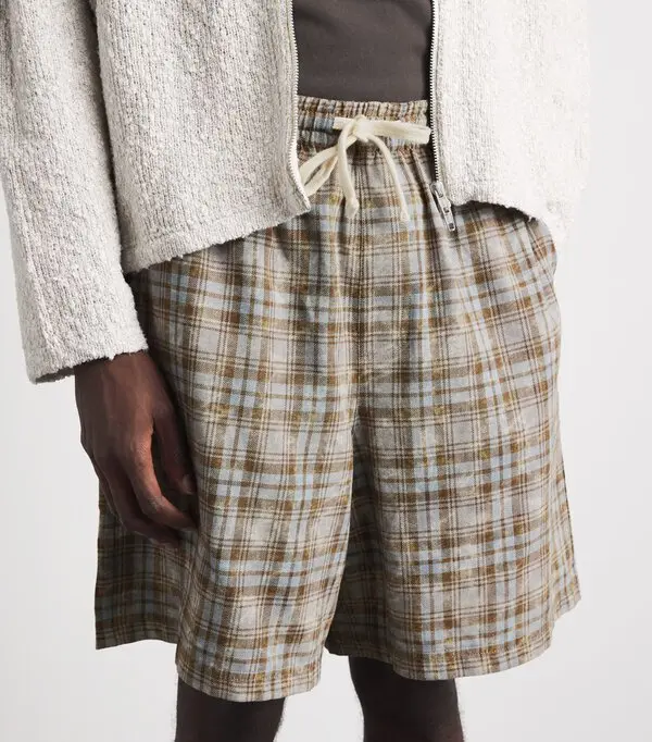 PICANTE Cotton Bleached Check Rocco Shorts