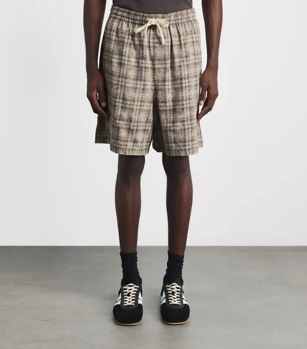 PICANTE Cotton Bleached Check Rocco Shorts