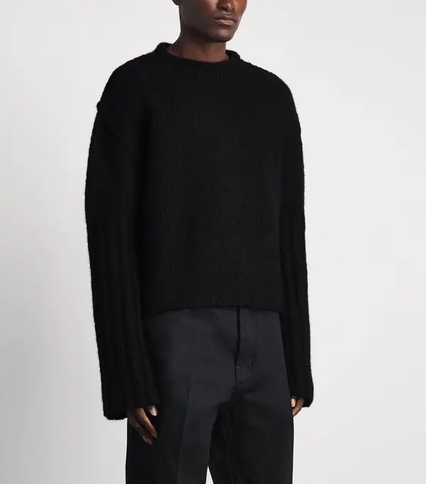 Rick Owens Cashmere-silk Crew-neck Sweater