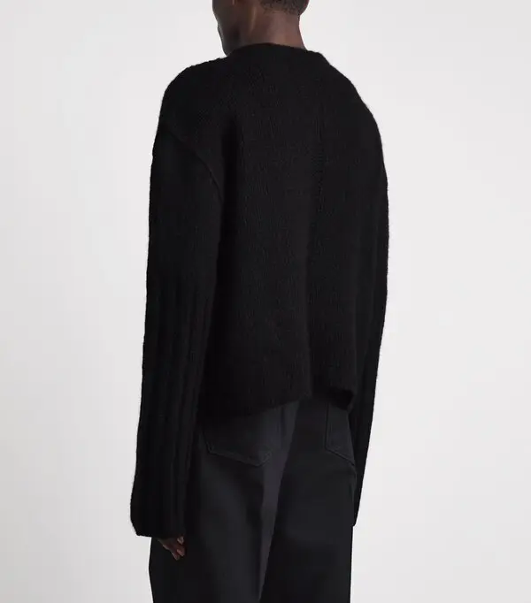 Rick Owens Cashmere-silk Crew-neck Sweater