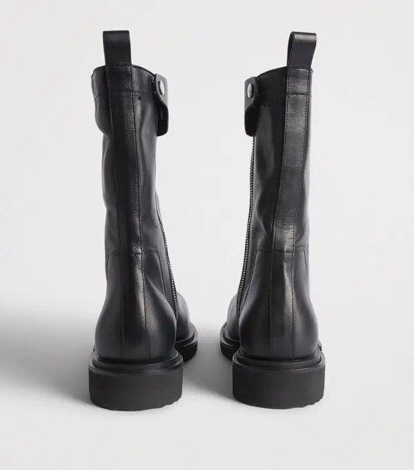 Rick Owens Leather Creeper Gabe Ankle Boots