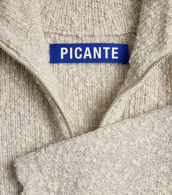 PICANTE Boucle Zip-up Cardigan