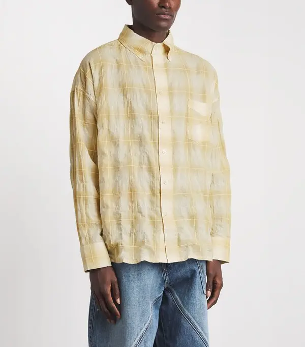 PICANTE Cotton Crinkle Check Rocco Shirt