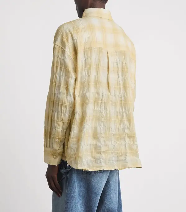 PICANTE Cotton Crinkle Check Rocco Shirt