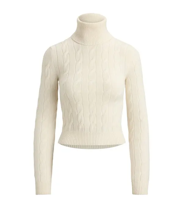 Ralph Lauren Cashmere Cable-knit Rollneck Sweater