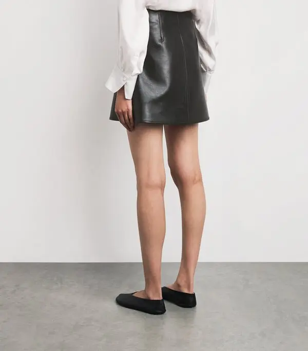 Claudie Pierlot Lambskin Mini Skirt