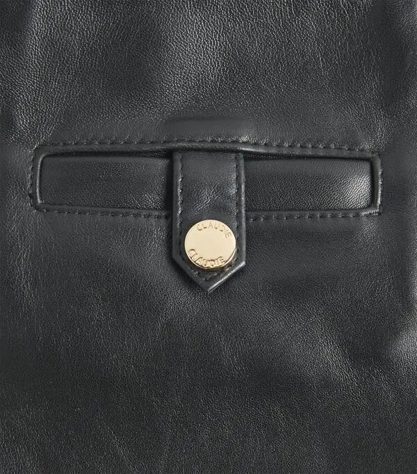 Claudie Pierlot Lambskin Mini Skirt