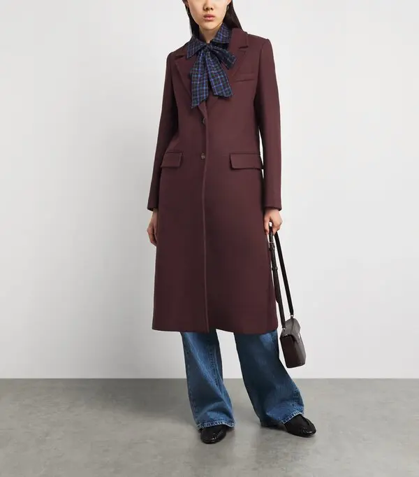 Claudie Pierlot Wool-blend Long Coat