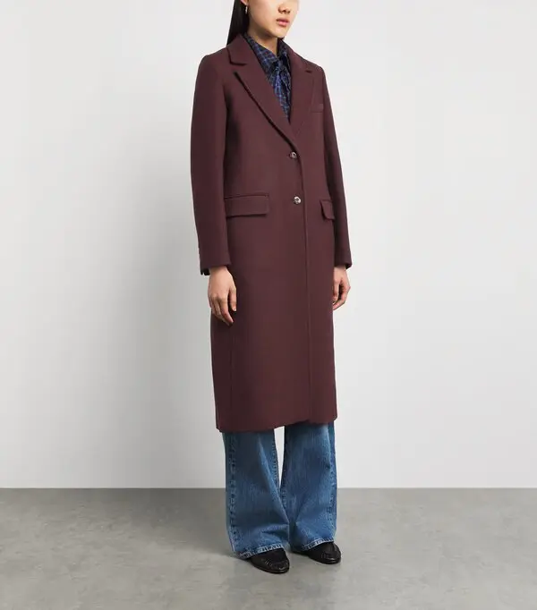 Claudie Pierlot Wool-blend Long Coat