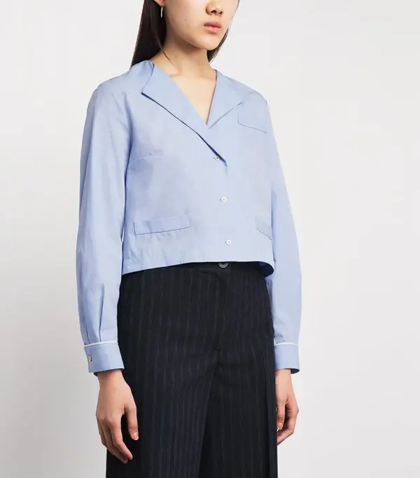 Claudie Pierlot Cotton Poplin Cropped Shirt