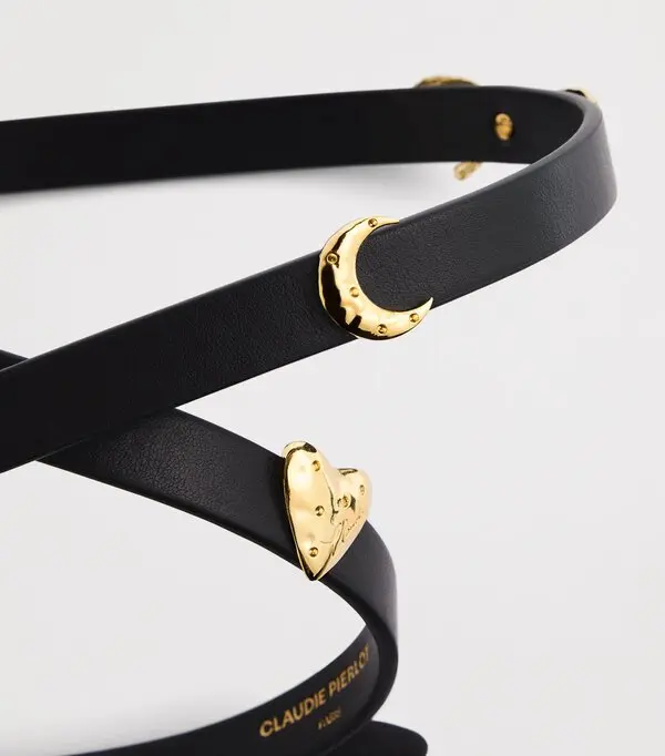 Claudie Pierlot Leather Charm Belt