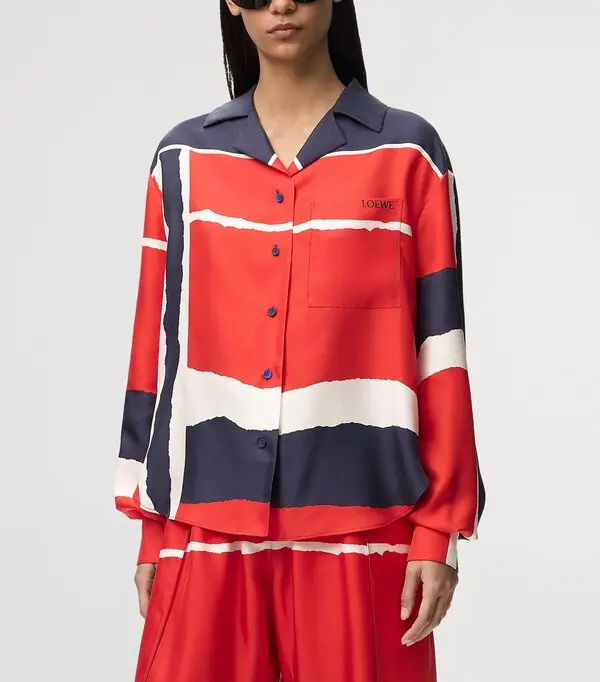 Loewe Silk Geometric Pyjama Shirt