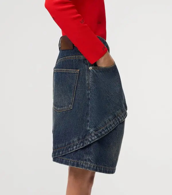 Loewe Panelled Denim Shorts