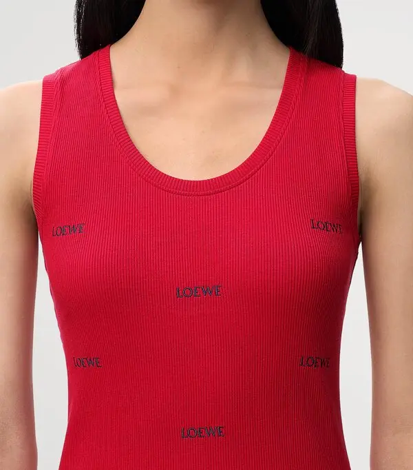 Loewe Embroidered Logo Tank Top