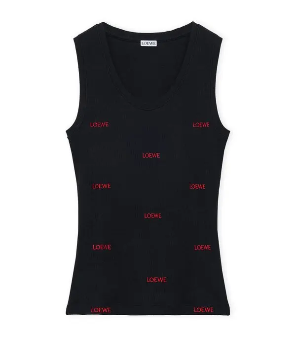 Loewe Embroidered Logo Tank Top