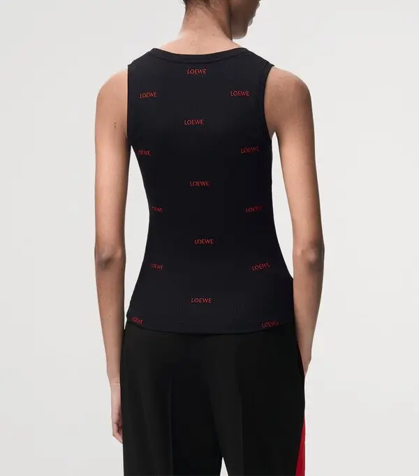 Loewe Embroidered Logo Tank Top
