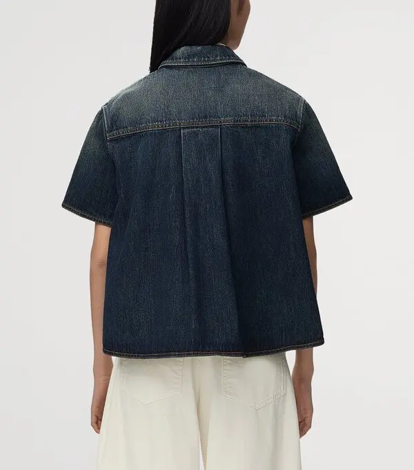 Loewe Denim Trapeze Short-sleeve Shirt