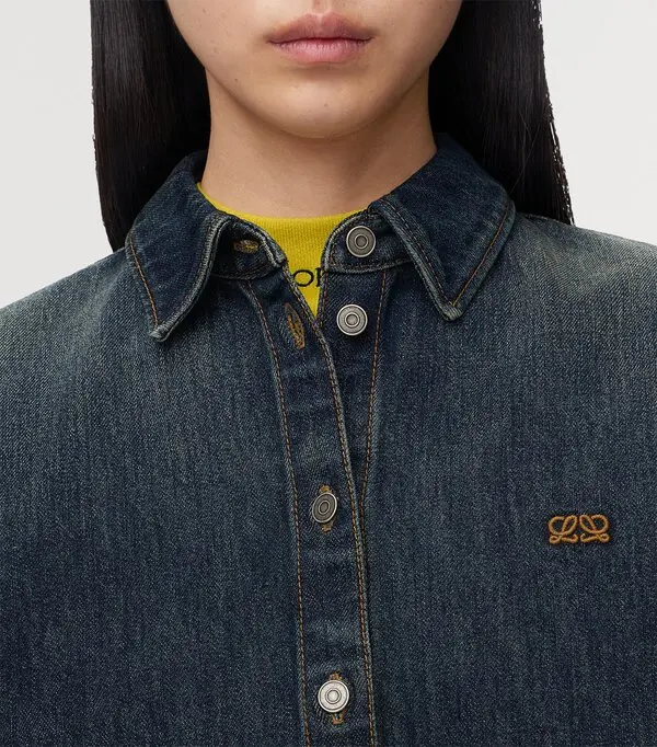 Loewe Denim Trapeze Short-sleeve Shirt