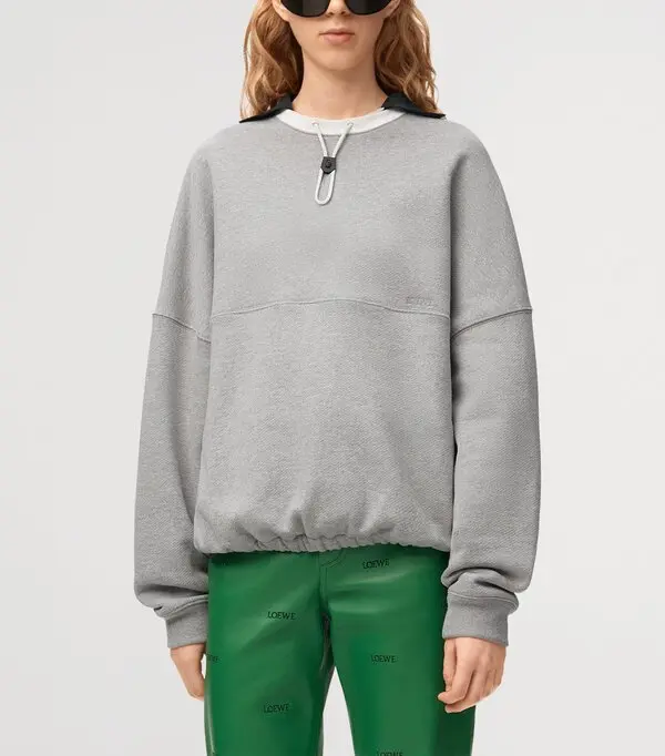 Loewe Cotton-blend Drawstring Sweatshirt
