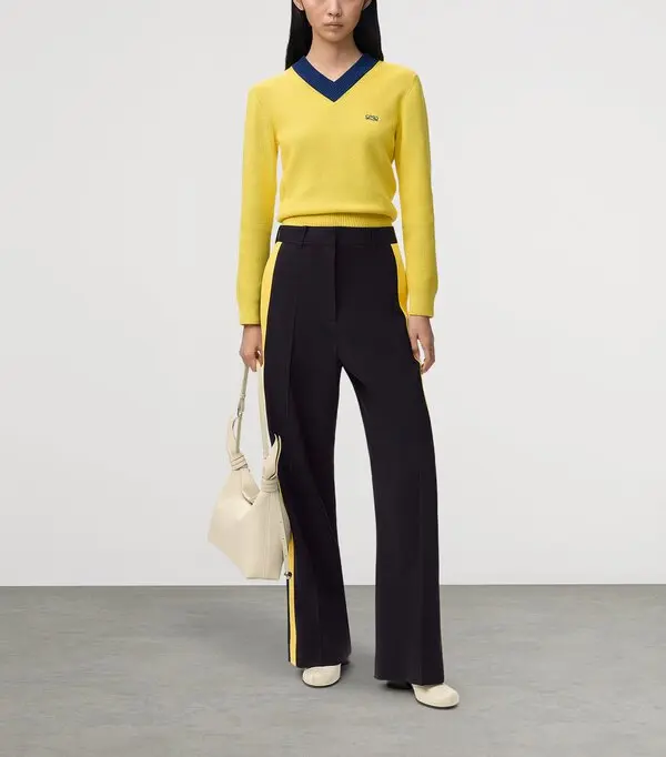 Loewe Cotton-wool V-neck Sweater