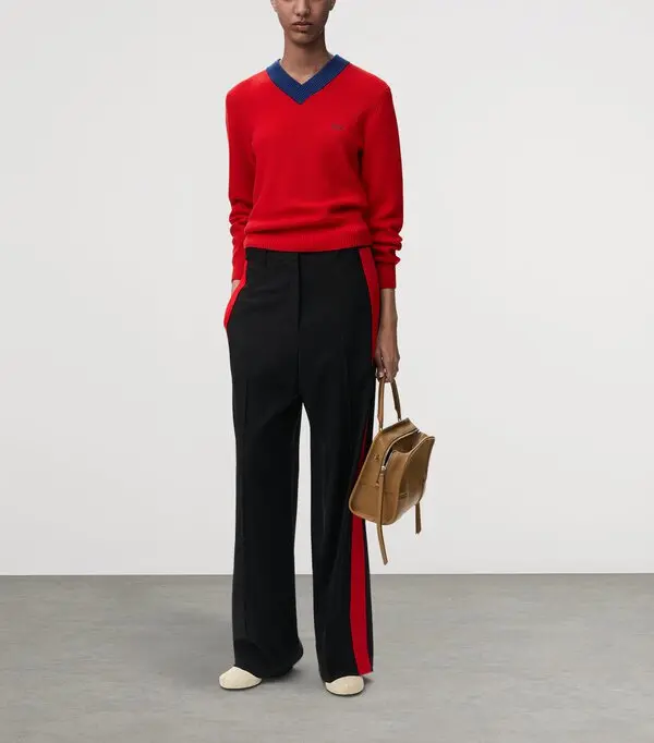 Loewe Cotton-wool V-neck Sweater
