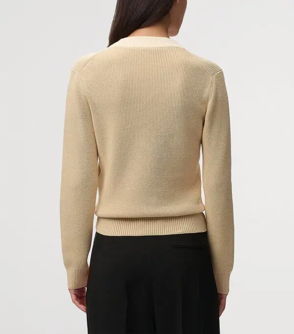 Loewe Cotton-wool V-neck Sweater