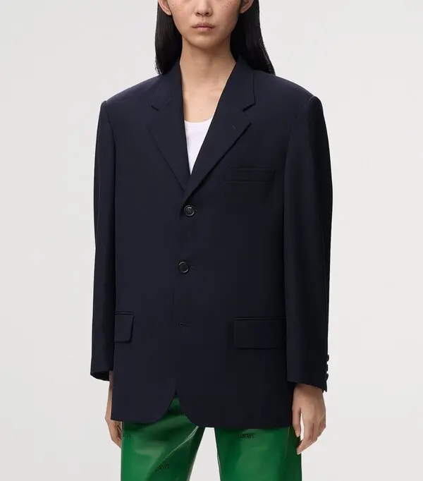 Loewe Wool Single-breasted Blazer