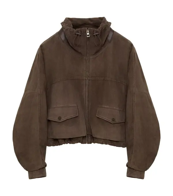 Loewe Suede Bomber Jacket