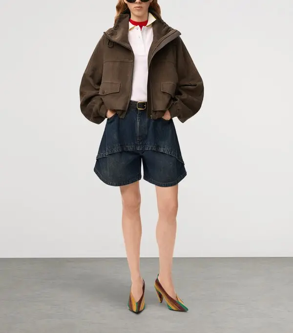 Loewe Suede Bomber Jacket