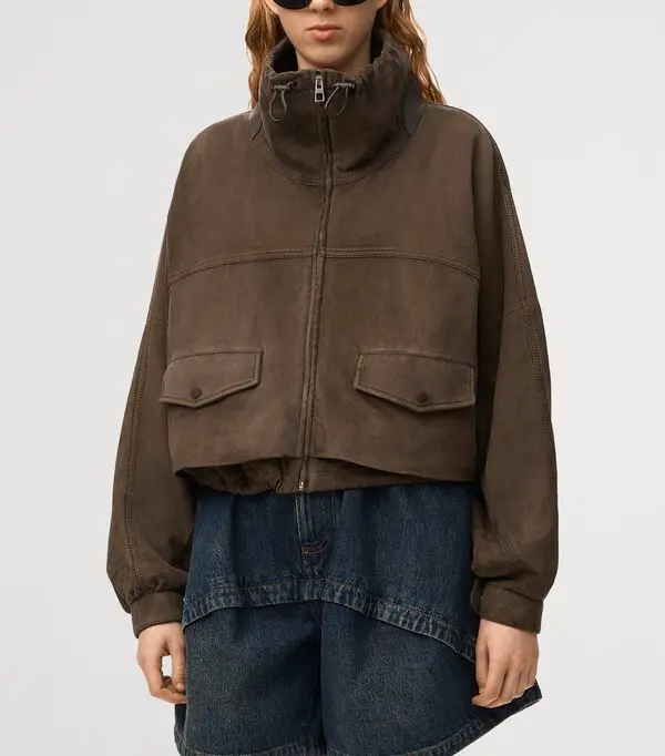 Loewe Suede Bomber Jacket
