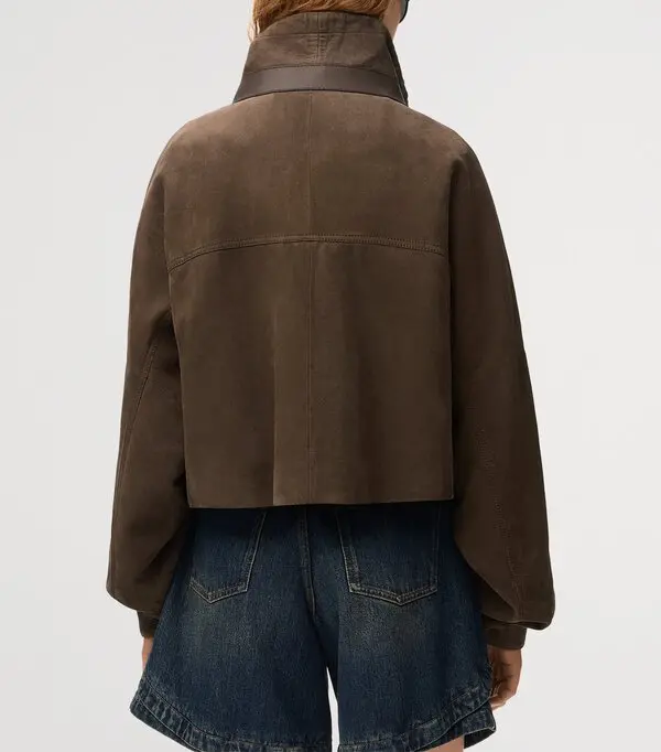 Loewe Suede Bomber Jacket