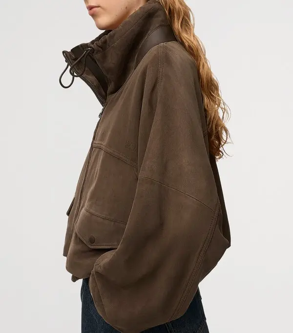 Loewe Suede Bomber Jacket