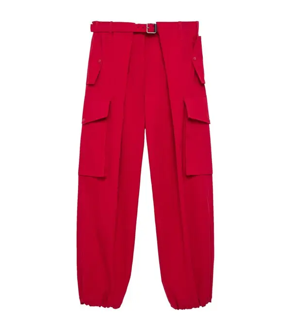 Loewe Cotton-silk Cargo Trousers