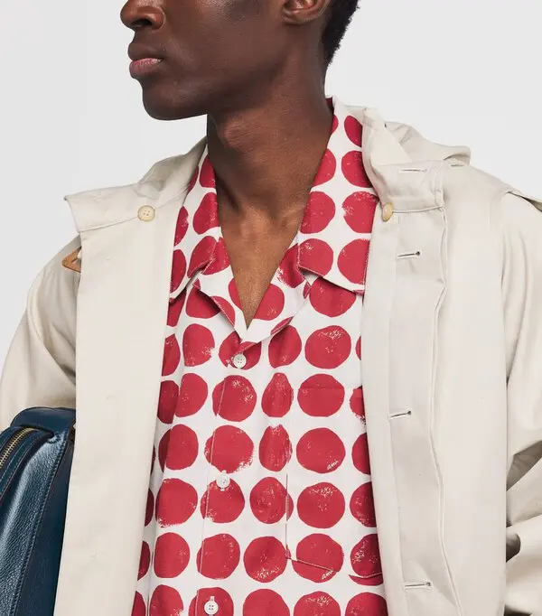 AMI Paris Polka-dot Boxy Short-sleeve Shirt